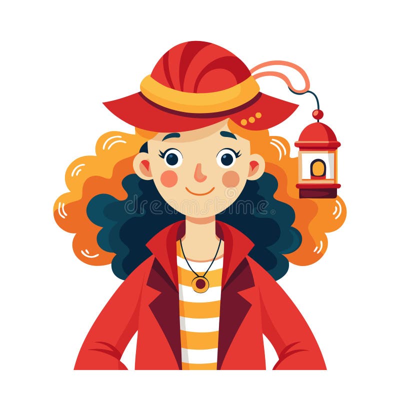 Dynamic Luna the Lighthouse Keeper Character Stock Vector ...
