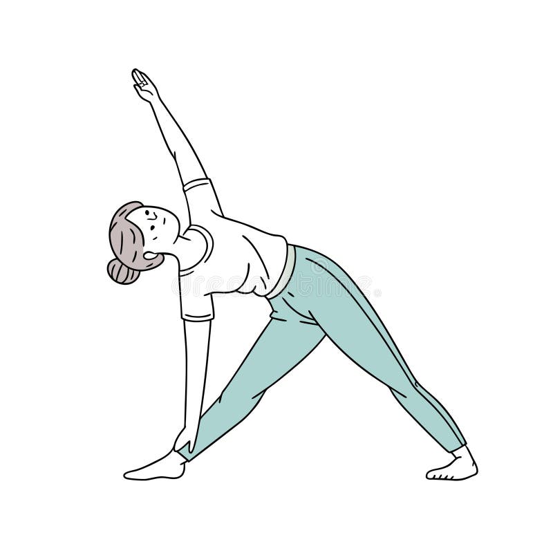 Dynamic Cartoon Yoga Instructor Character Stock Vector - Illustration ...