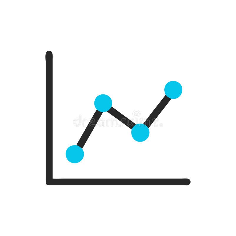 Dynamic Chart Line Symbol stock vector. Illustration of modern - 351519535
