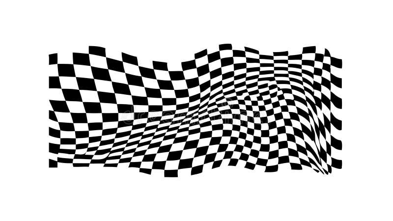 Dynamic Checkered Flag Wavy Pattern Vector, Vector Design Generative AI ...