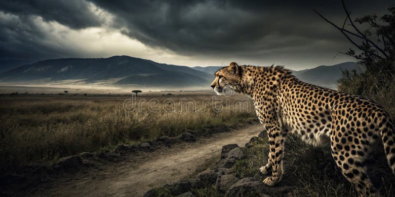 Dynamic Cheetah Leopard Print Camouflage a Versatile Design for Fabric Home Decor and More Stock ...