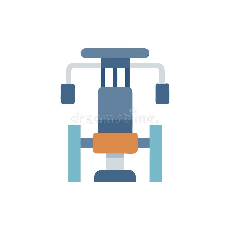 Dynamic Chest Press Machine Icon for Workouts Stock Illustration ...