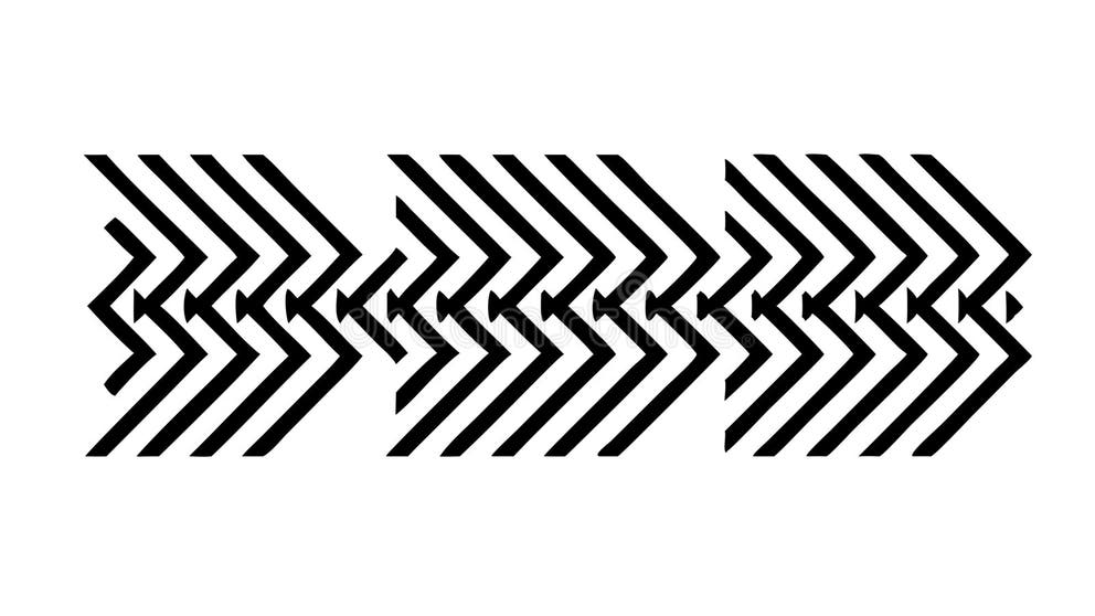 Dynamic Chevron Pattern Vector Icon for Abstract Design, Vector Design ...