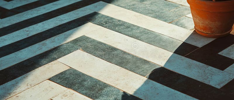 Dynamic Chevron Tile Pattern with Angled Lines and Modern Design in an ...