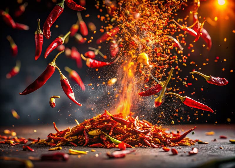 Dynamic Chilli Flakes a Long Exposure Masterpiece Capturing the Essence ...