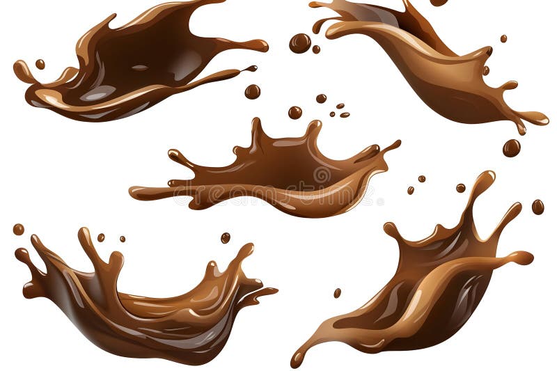 Dynamic Chocolate Splashes: a Collection of Realistic Liquid Drips ...