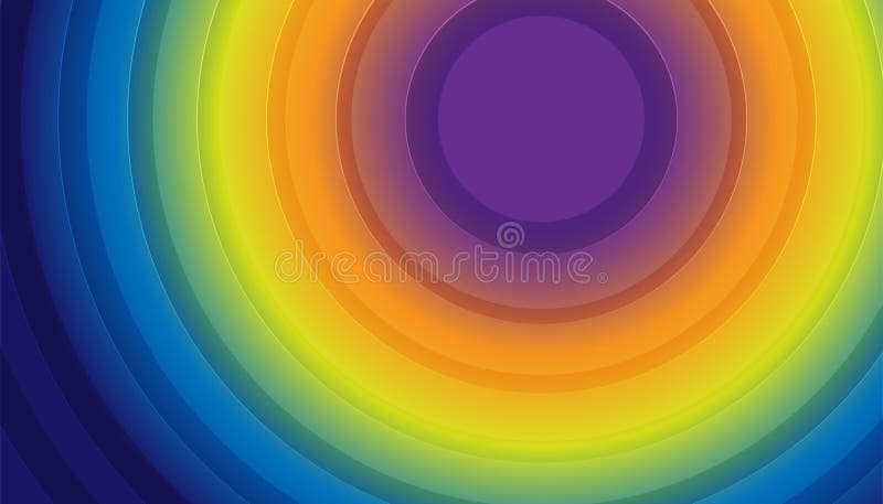 Dynamic Circle Dimension Background with Colorful Light Effect Stock ...