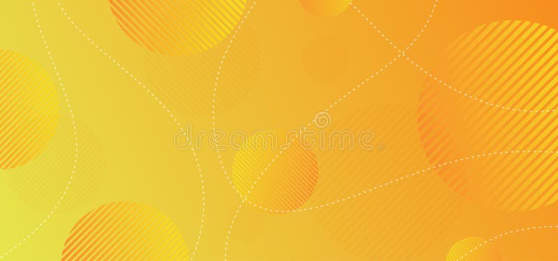 Dynamic Circle Geometric Background with Orange and Yellow Gradient ...