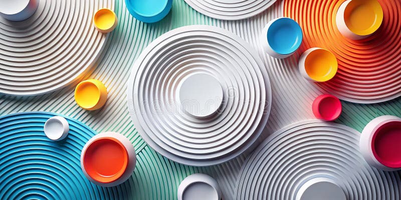 Dynamic Circle Lines Pattern a Modern Geometric Background for ...