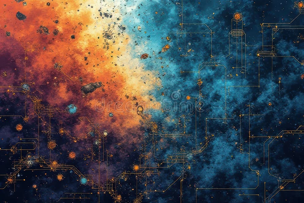 Dynamic Circuits Animation stock illustration. Illustration of natural ...