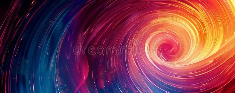 A Dynamic Circular Abstract Background with Swirling Lines and Vibrant ...