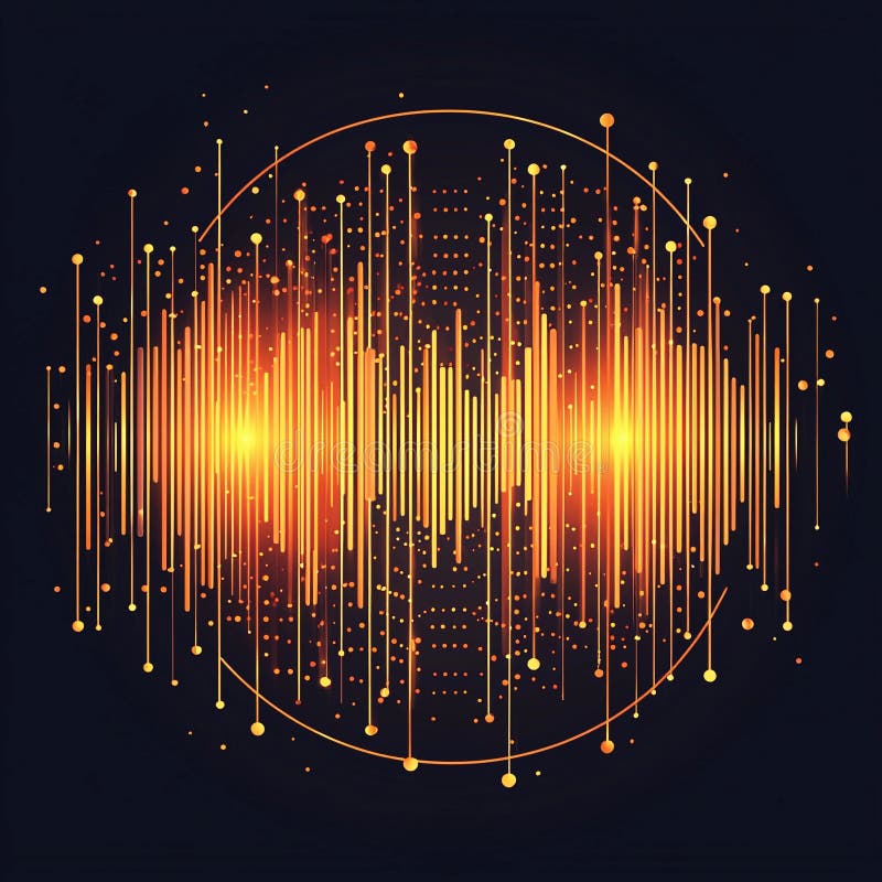 A Dynamic Circular Audio Equalizer Stock Illustration - Illustration of ...
