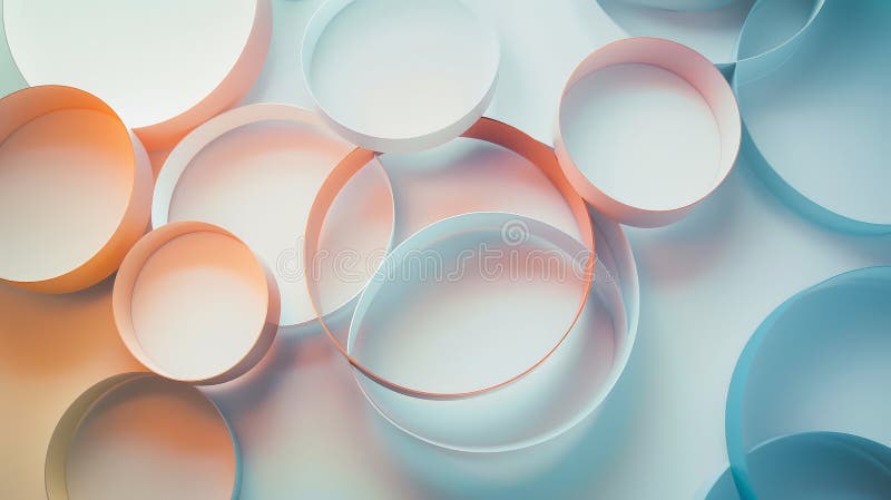 Dynamic Circular Overlap: Gradient Fill Stock Photo - Image of concept ...