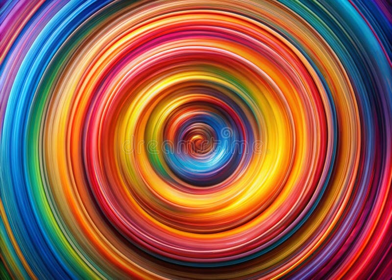 Dynamic Circular Spiral Design a Vibrant Abstract Background Featuring ...