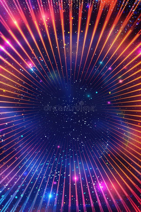 Dynamic Circus Border with Glowing Particles and Bold Stripes for ...