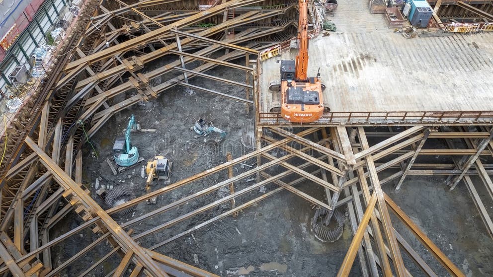 May 5 2025 Urban Construction Site with Cranes and Building Projects in Progress Editorial Image ...