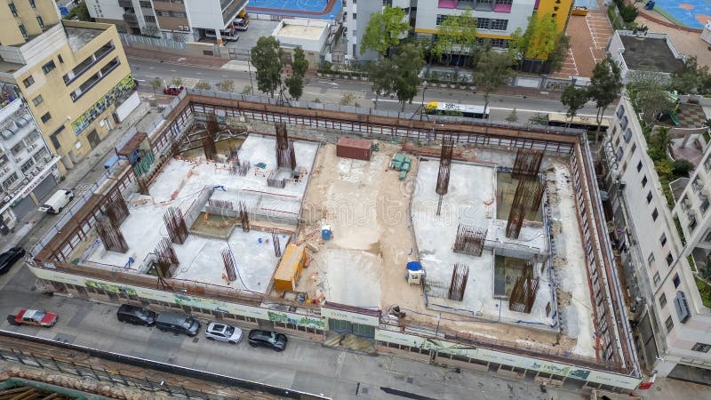 May 5 2025 Urban Construction Site with Cranes and Building Projects in ...