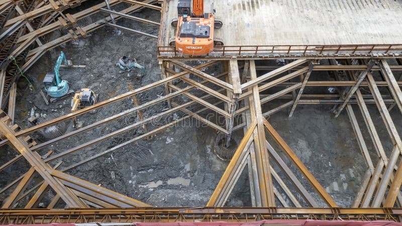 May 5 2025 Urban Construction Site with Cranes and Building Projects in ...