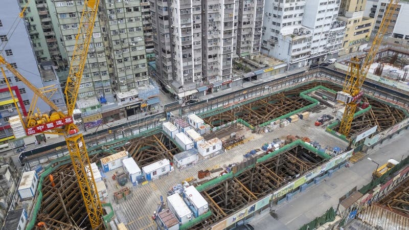 May 5 2025 Urban Construction Site with Cranes and Building Projects in Progress Editorial Image ...