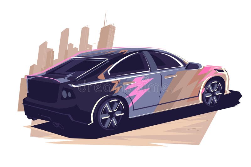 Dynamic City Drive stock vector. Illustration of drive - 312957131