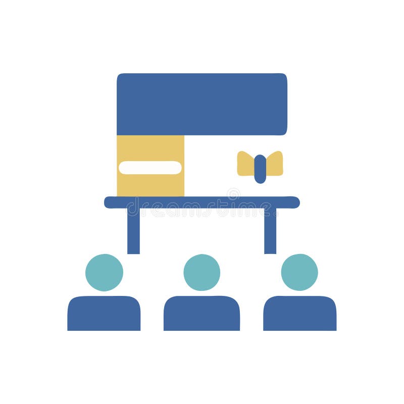 Dynamic Classroom Setup Concept Icon Stock Vector - Illustration of ...