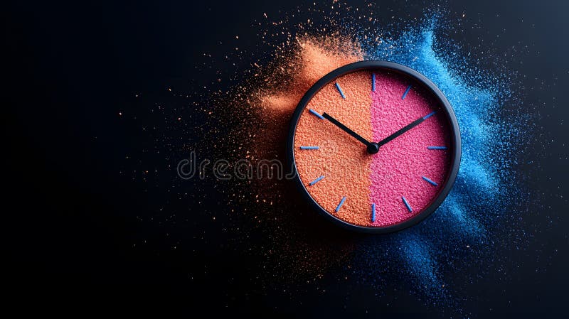 Dynamic Clock Face Expressing Vibrant Interest Rates and Value Changes ...
