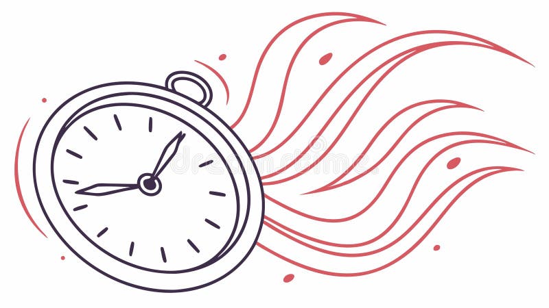 Dynamic Clock, Time in Motion, Fast Paced Life, Urgency Concept, Vector ...