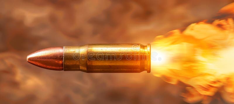 Dynamic Close Up of Bullet Casing Ejecting from Gun, Capturing Action ...