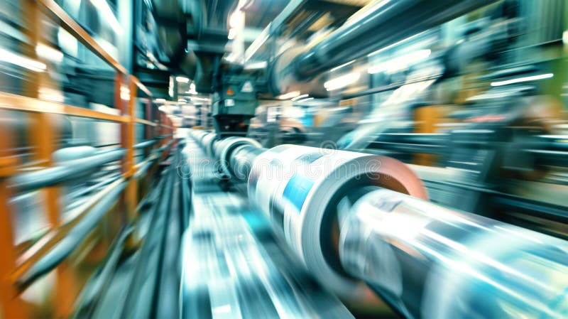 A Dynamic Close-up Reveals the High-speed Operation of a Printing Press ...