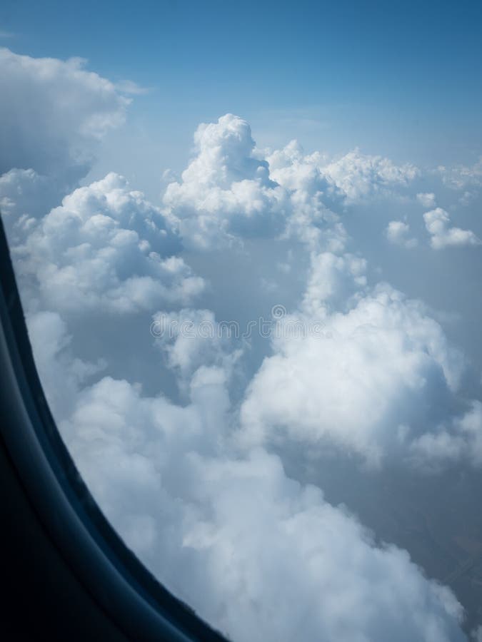 Dynamic cloud from a plane stock image. Image of destinations - 234627695