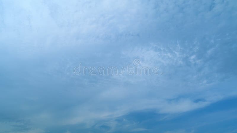 Dynamic Cloud Time-lapse from Calm Blue Skies To Cloudy. Puffy Fluffy ...