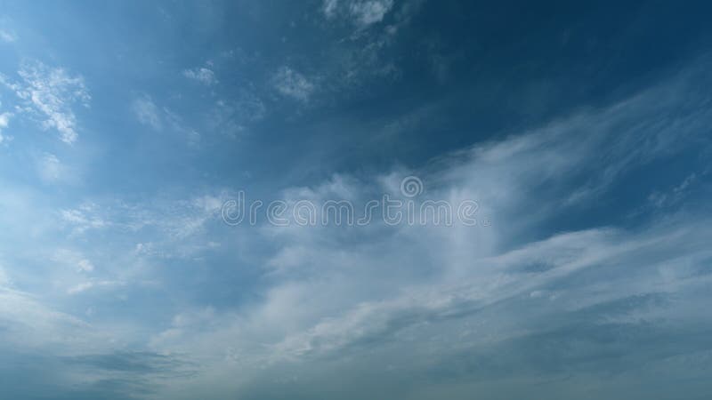Dynamic Cloud Time-lapse from Calm Blue Skies To Cloudy. Puffy Fluffy ...