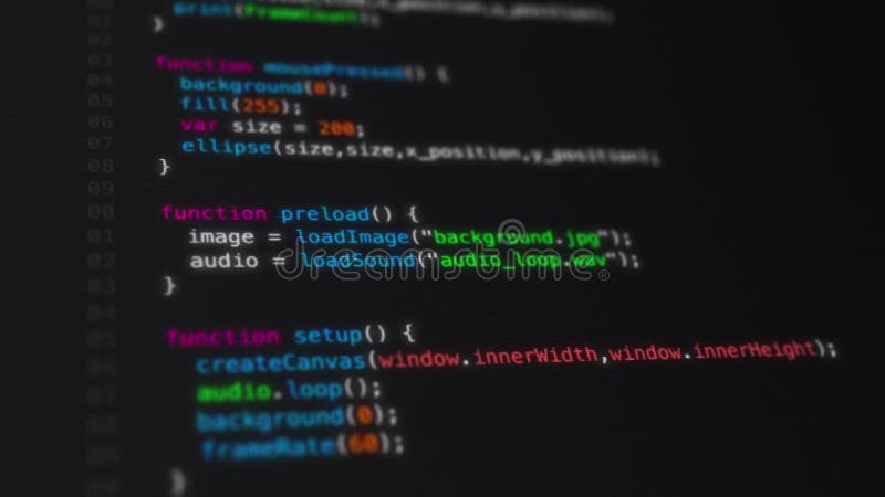Dynamic Coding Function Display Stock Footage - Video of dynamic ...