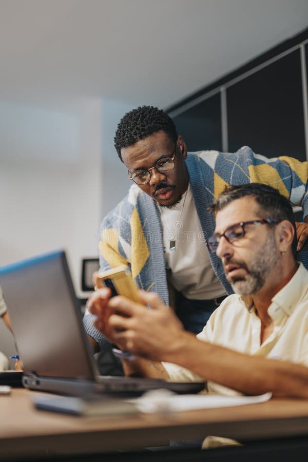 Dynamic Collaboration in Corporate Meeting Stock Photo - Image of ...