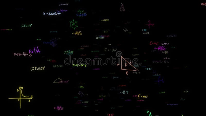 Diverse Mathematical Formulas and Diagrams Stock Footage - Video of ...