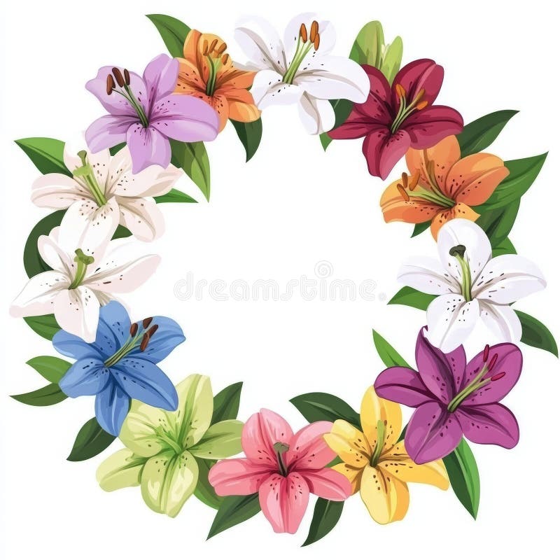 A Dynamic Collection of Illustrated Flowers, Featuring an Array of ...