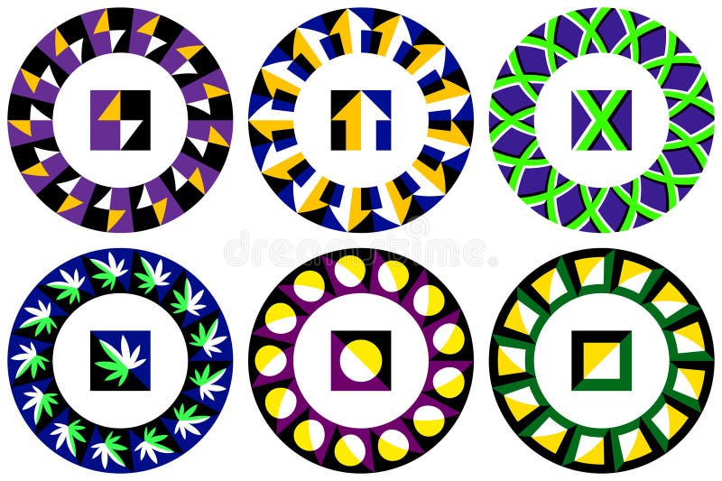 Dynamic Collection of Pattern Brushes Elements and Frames Inspired by ...