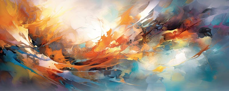 Dynamic Collision of Abstract Shapes and Textures on a Vibrant ...
