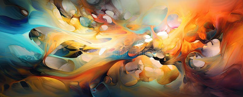 Dynamic Collision of Abstract Shapes and Textures on a Vibrant ...