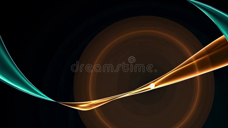 Dynamic Color Animation with Glowing Ribbons and Light Effects Stock ...