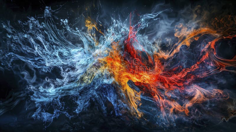 Dynamic Color Explosion of Infinite Streaks Abstract Art Digital ...