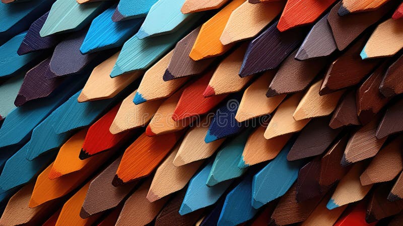 Dynamic Color Pencil Texture Stock Illustration - Illustration of ...