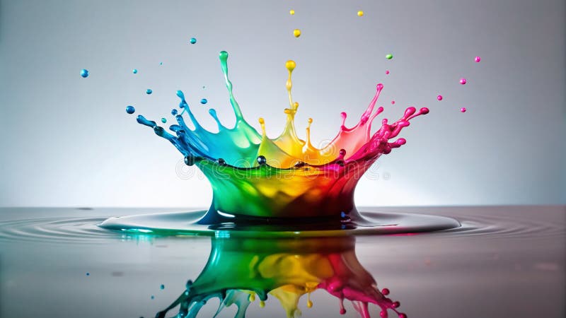 Dynamic Color Splash Abstract Background a Minimalist Design for Modern ...