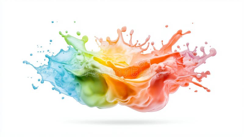 Dynamic Color Splash in Motion: Vibrant Paint Splash Capturing Energy ...