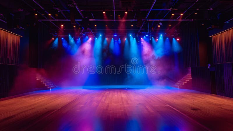 Dynamic Color Washes and Stage Lighting Design: Modern Dance Stage ...