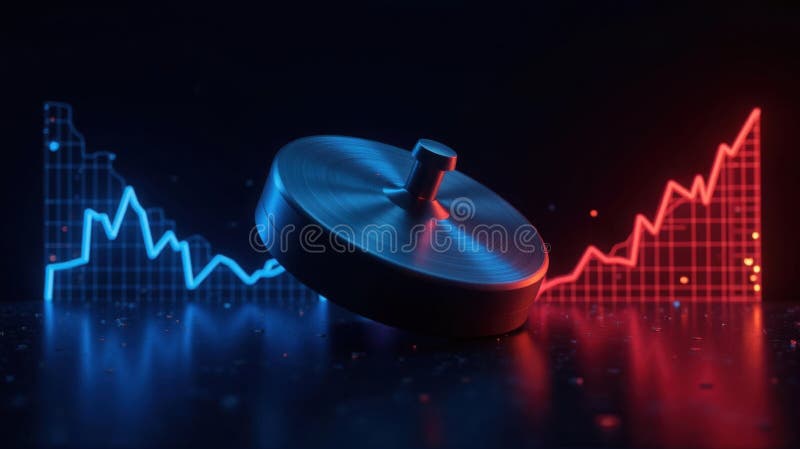 Dynamic Color Wheel Spinner Isolated Black Background Hyperrealistic ...