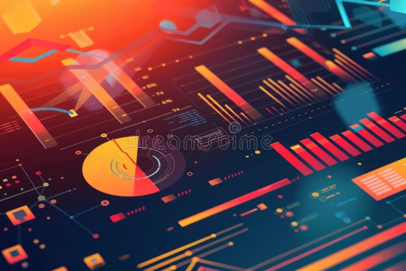 A Dynamic and Colorful Abstract Background Filled with a Variety of ...