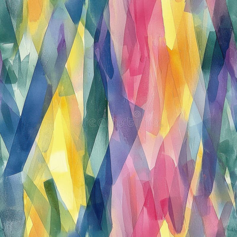 Dynamic Colorful Abstract Painting Showcasing a Fusion of Colors and ...