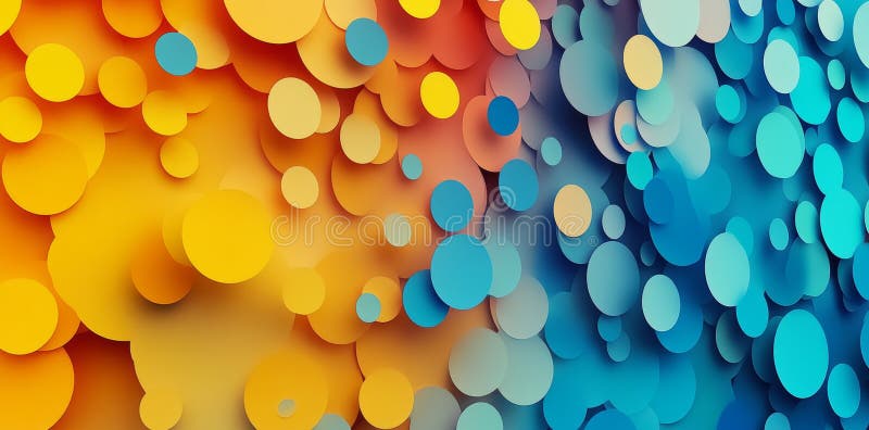 A Dynamic and Colorful Array of Round Paper Pieces in Delicate Pastel ...