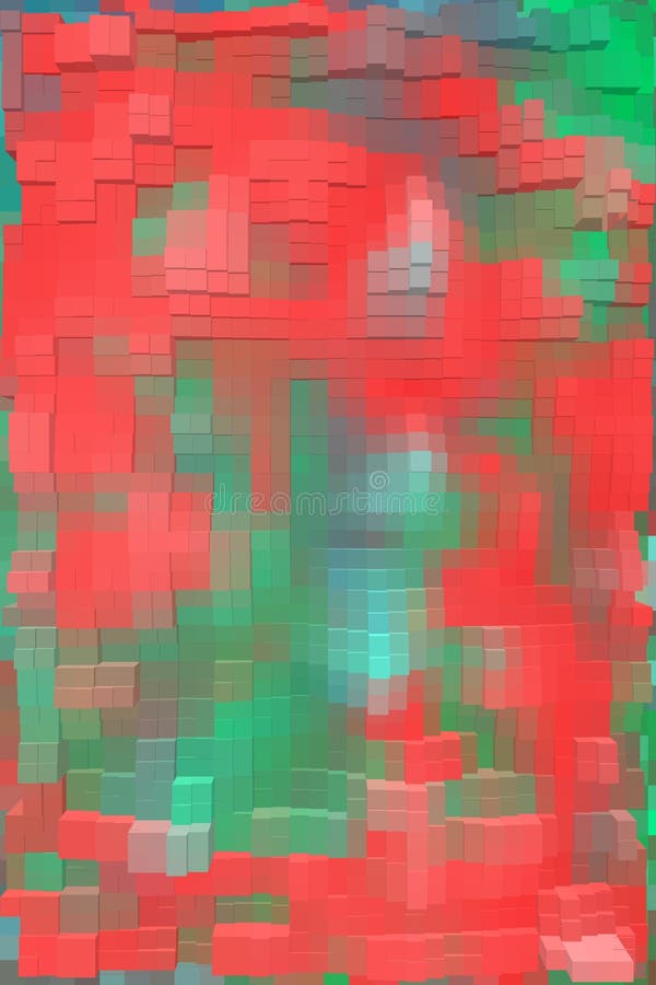 Colorful And Vivid Dynamic Cubes Structure. Stock Illustration ...